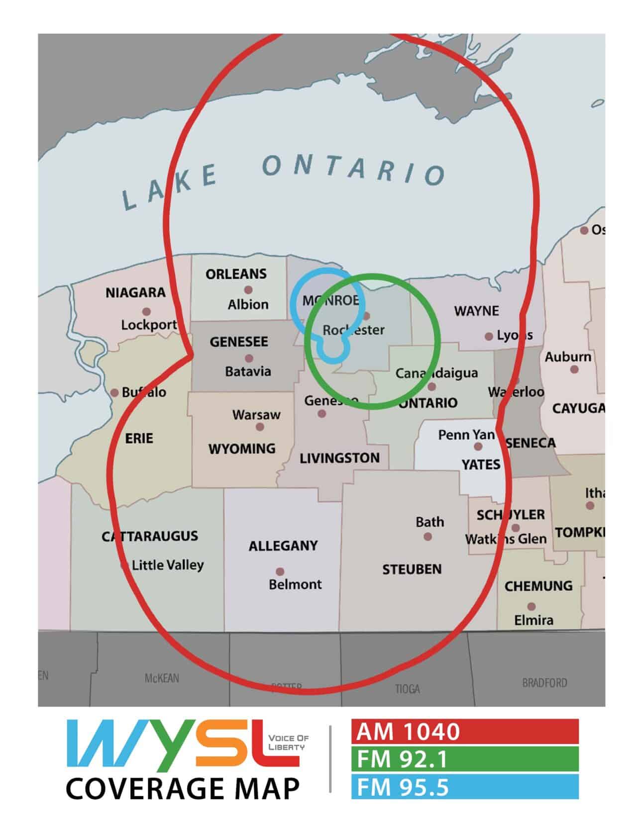 Coverage Area - WYSL NewsPower 1040